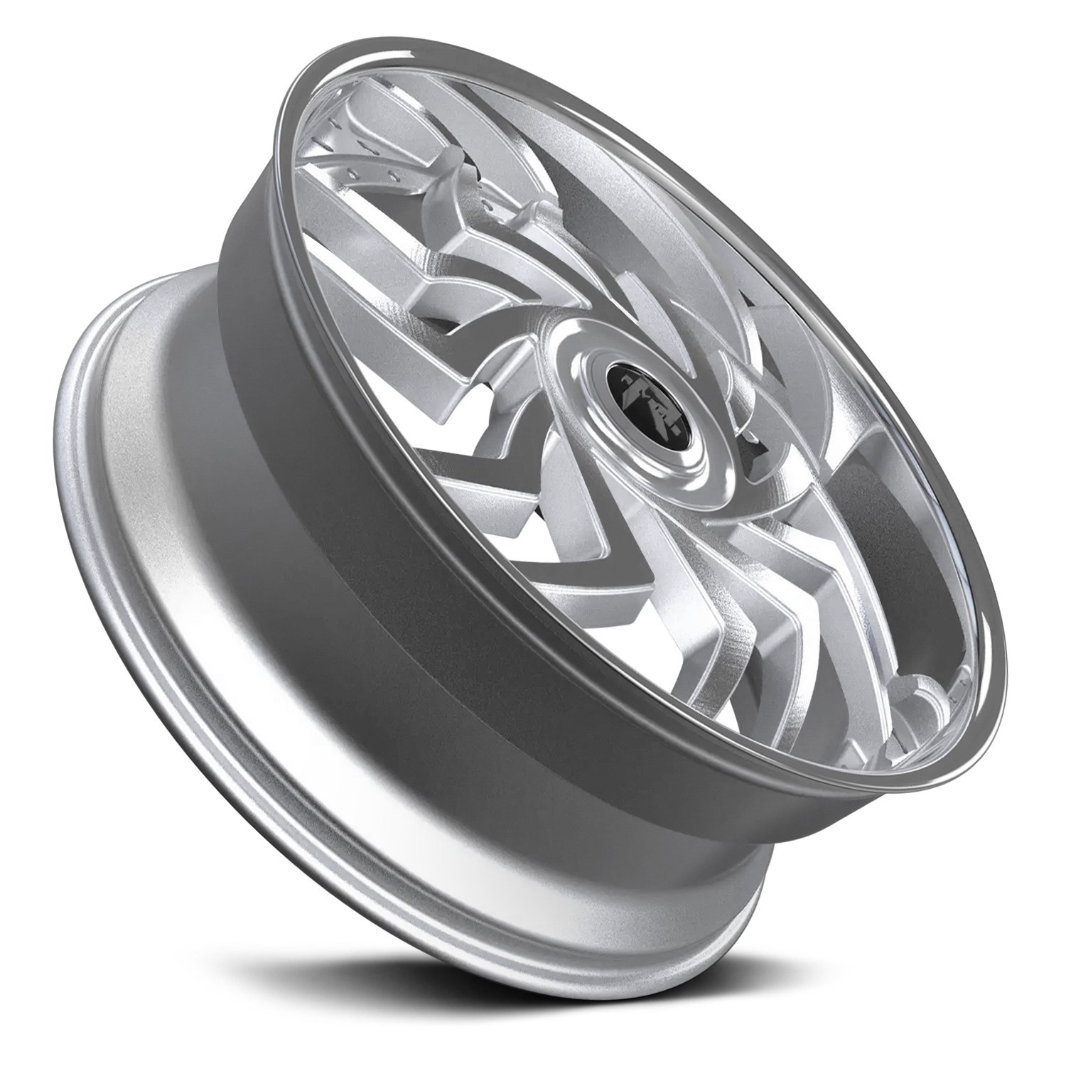 REVENGE LUXURY® RL-107 Wheels - Silver with Brushed Face and Chrome SS ...