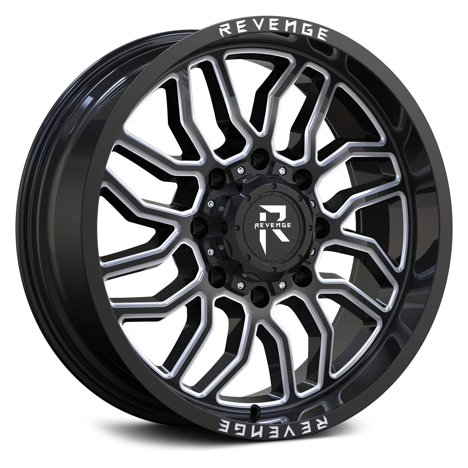 REVENGE OFFROAD® RV-205 Wheels - Black with Milled Accents Rims