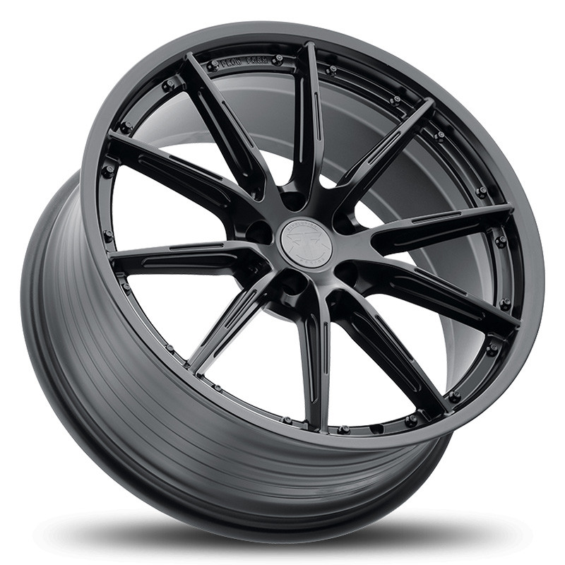REVOLUTION RACING® RF1 Wheels - Satin Black Rims - RF1-2010512R+38SBB
