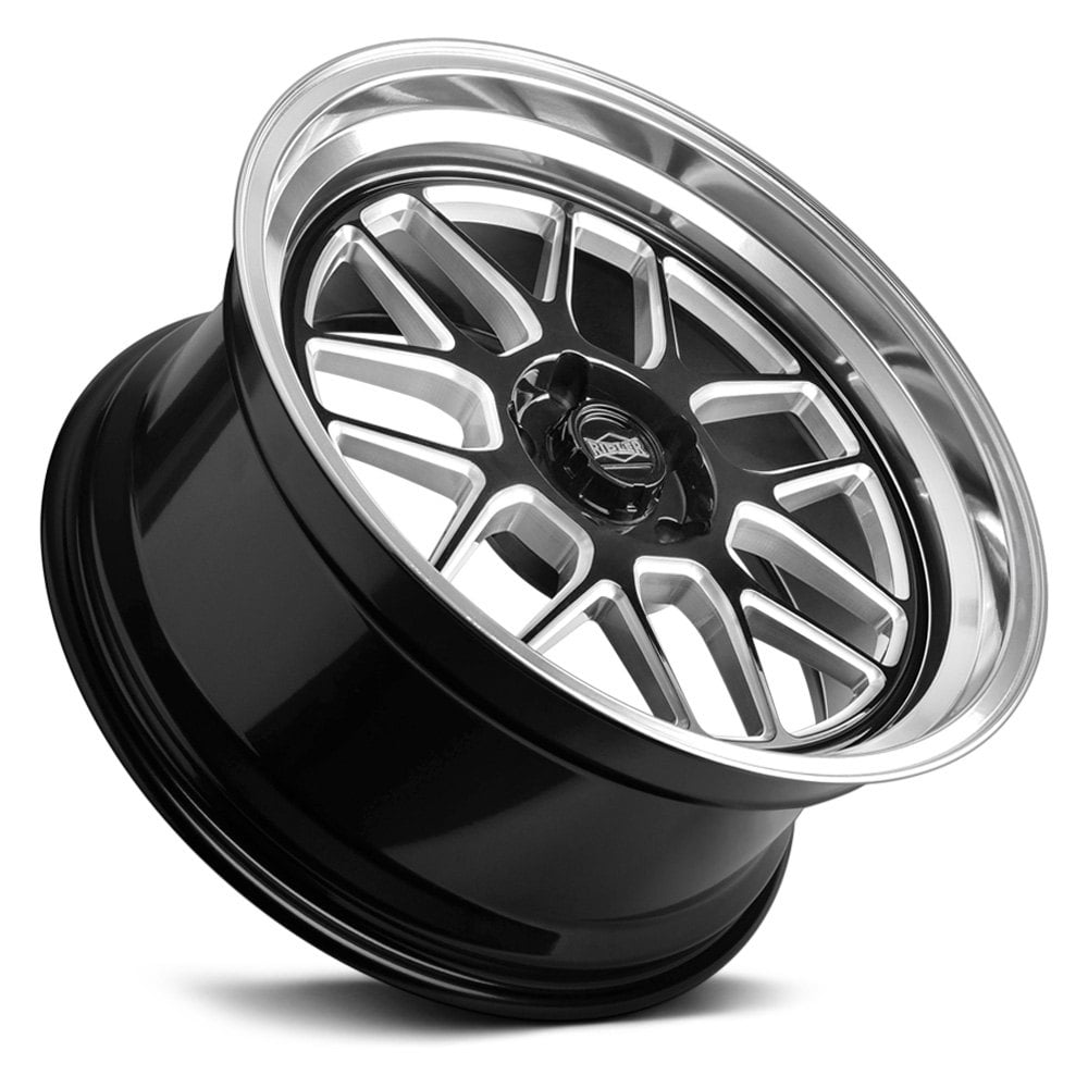RIDLER® 611 Wheels - Gloss Black with Milled Accents and Diamond Cut ...