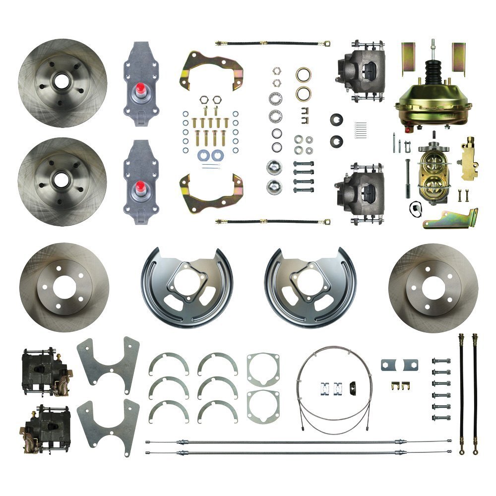The Right Stuff® FSC554DCD - Drum-to-Disc Plain Front and Rear Brake ...