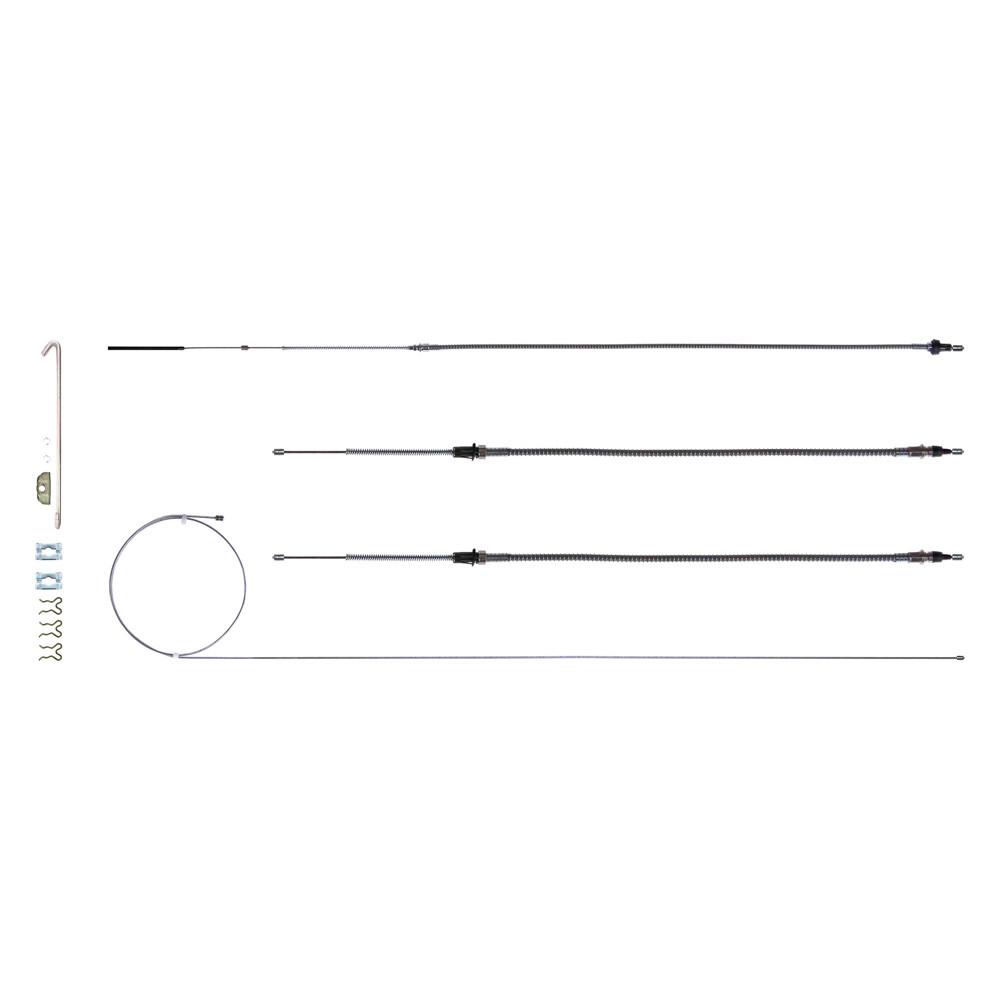 The Right Stuff® RSBCF02 - Mild Steel Parking Brake Cable Set