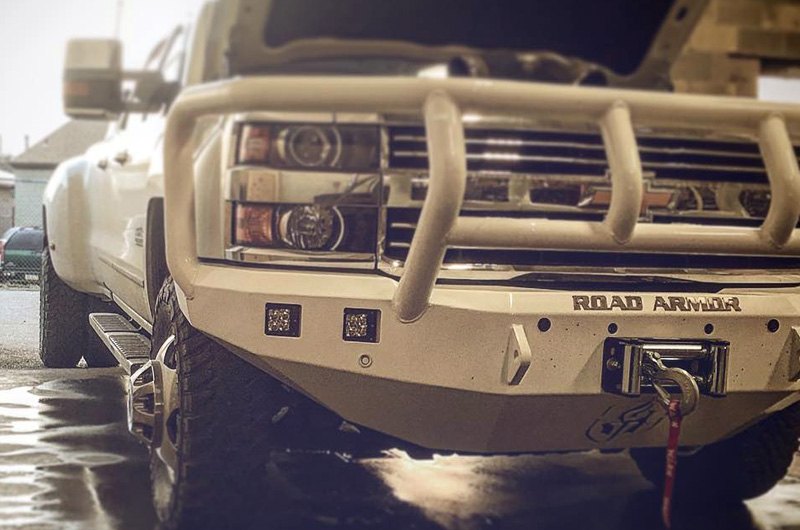 Road Armor® - Stealth Series Full Width Front HD Winch Bumper with ...