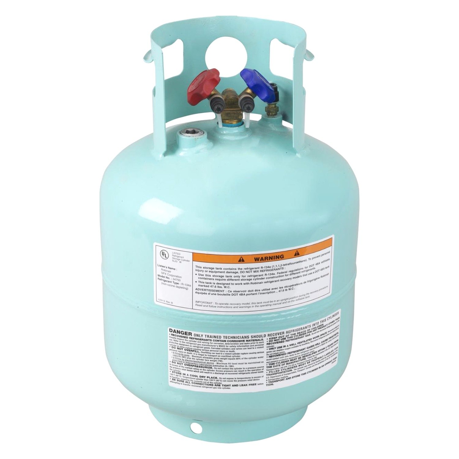 Robinair® 34750 - R-134a D.O.T. Approved Refillable Tank