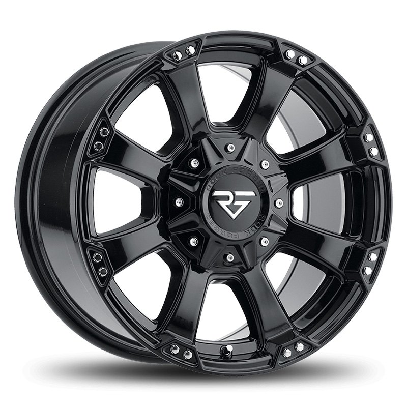 ROCK FORGED® FF44 Wheels - Gloss Black Rims