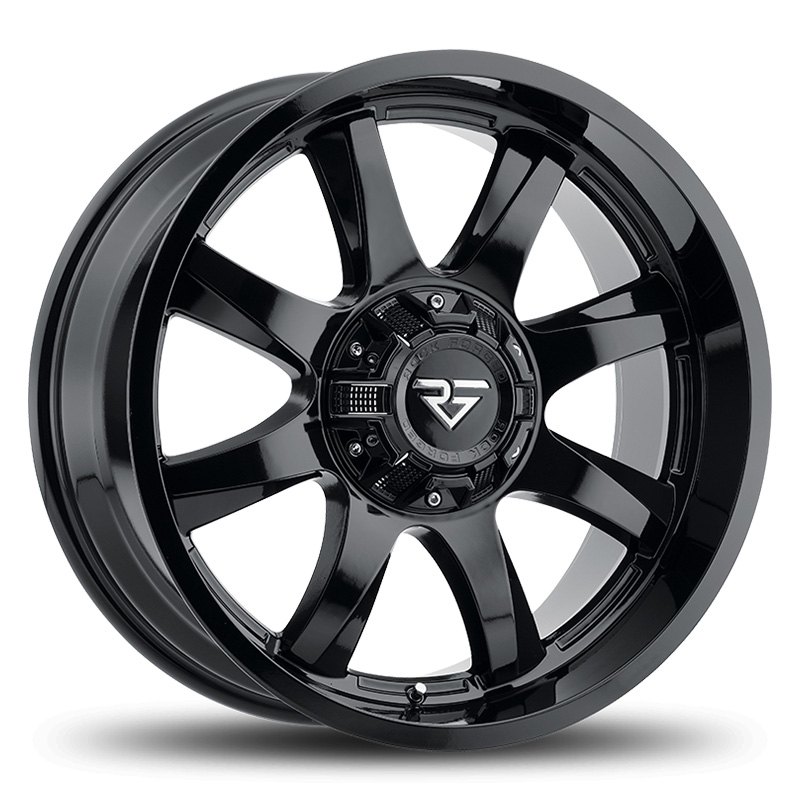 ROCK FORGED® FF77 Wheels - Gloss Black Rims