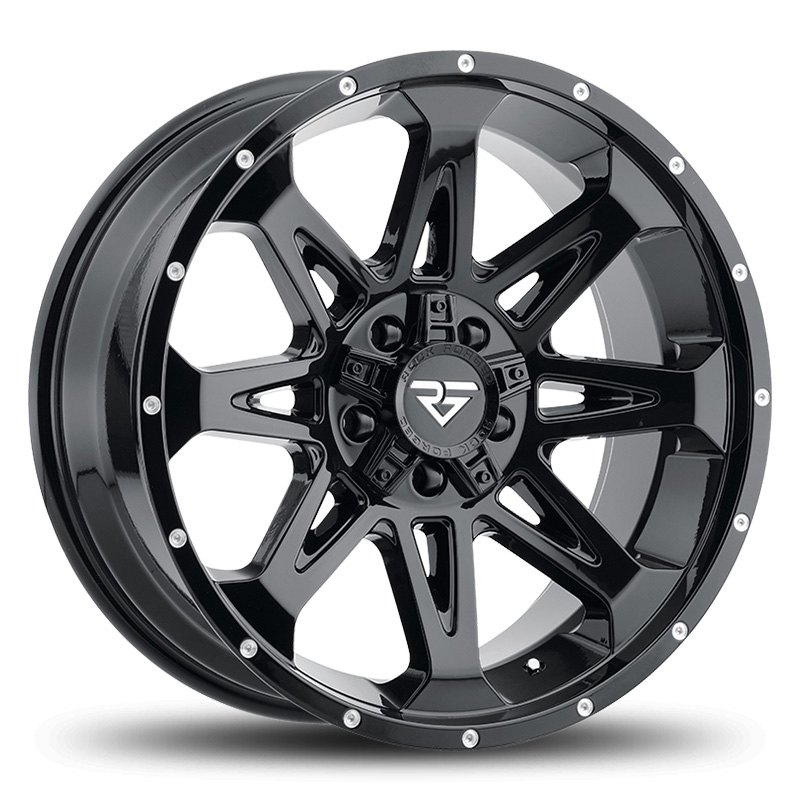 ROCK FORGED® FF88 Wheels - Gloss Black Rims