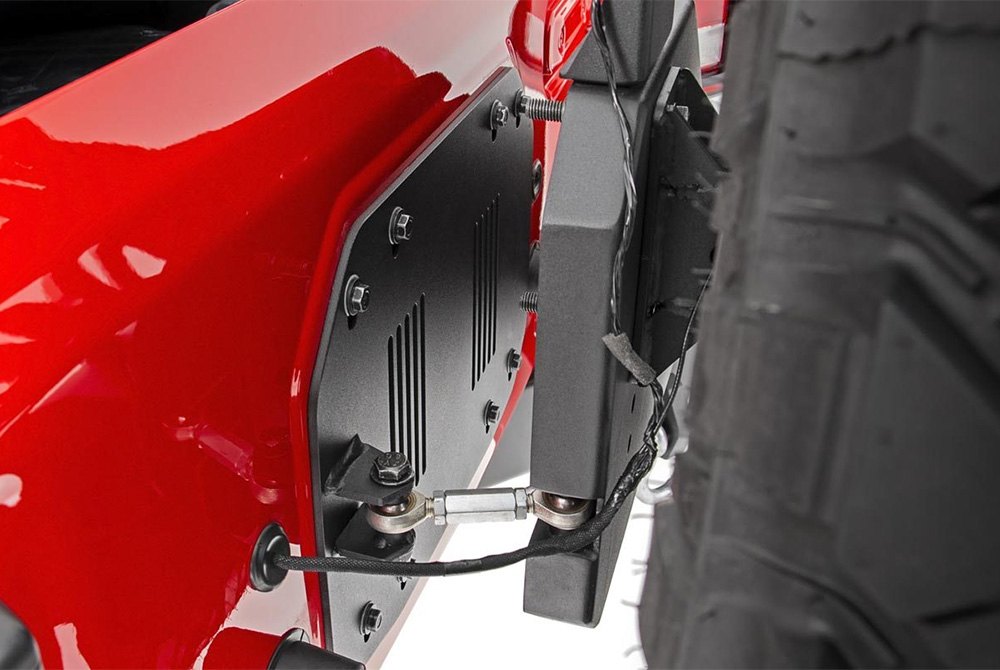 Rough Country® 10598 - Trail Series Stubby Black Powder Coated Rear HD ...