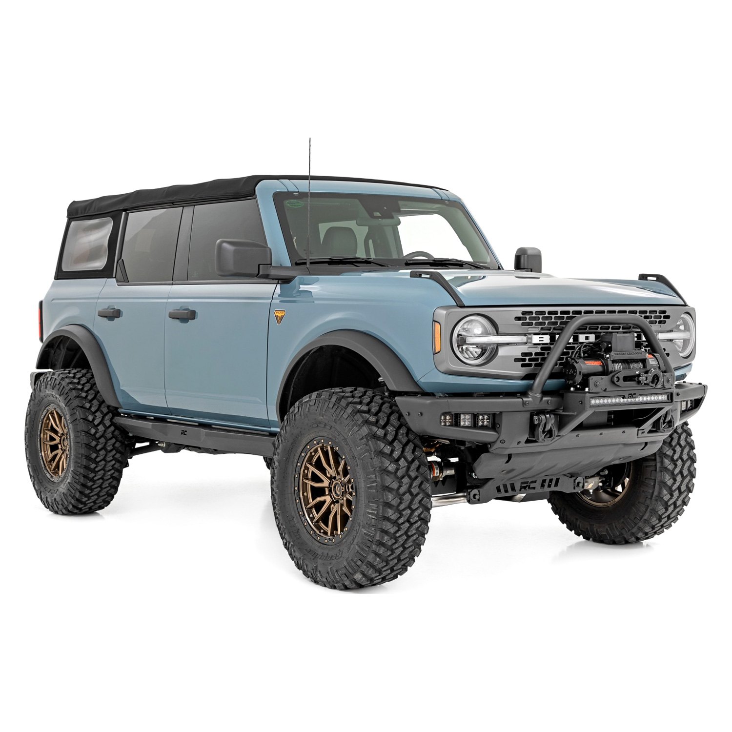 Rough Country® 51088 - Fog Light Location Mounted Black Series 2" 6x20W ...