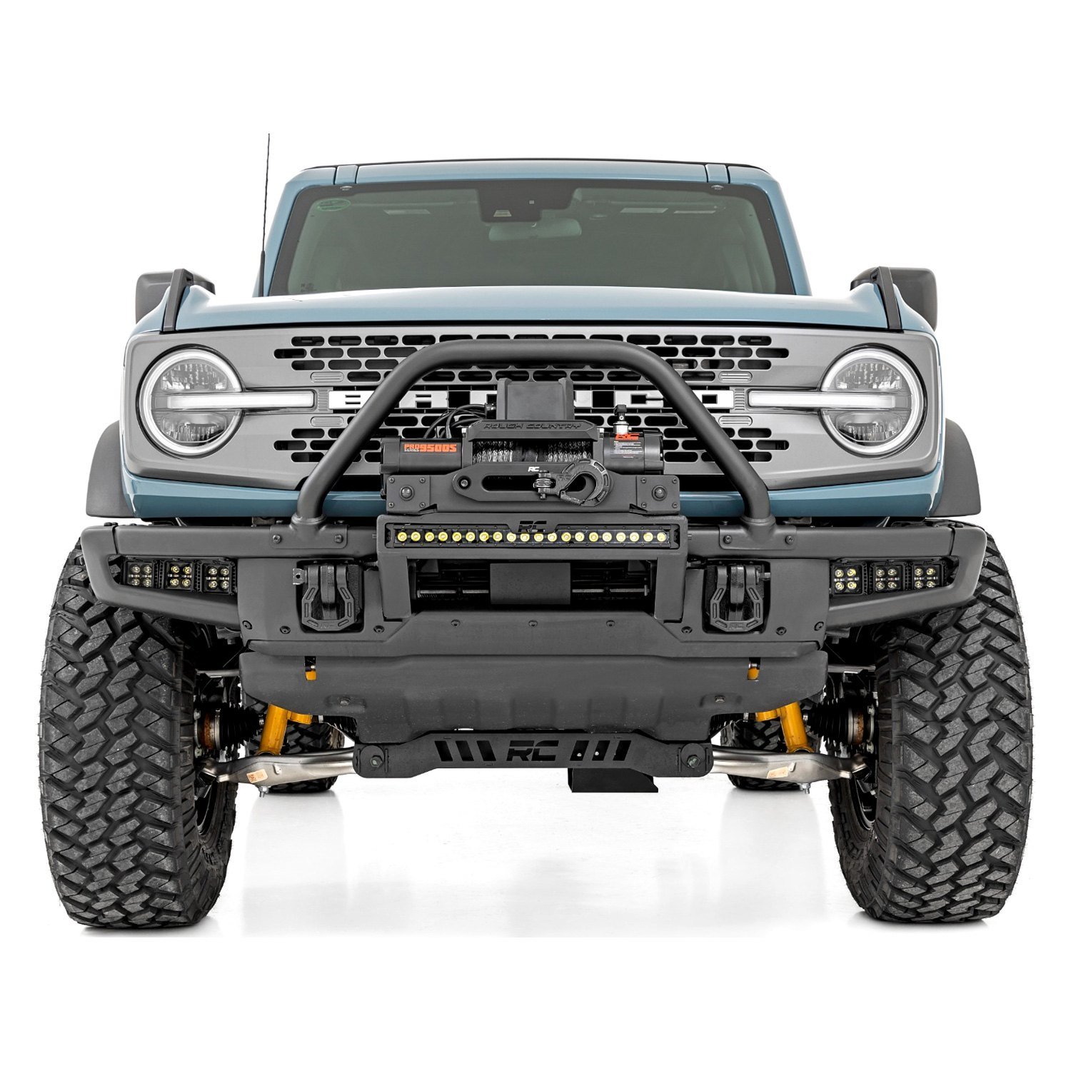 Rough Country® 51088 - Fog Light Location Mounted Black Series 2" 6x20W ...