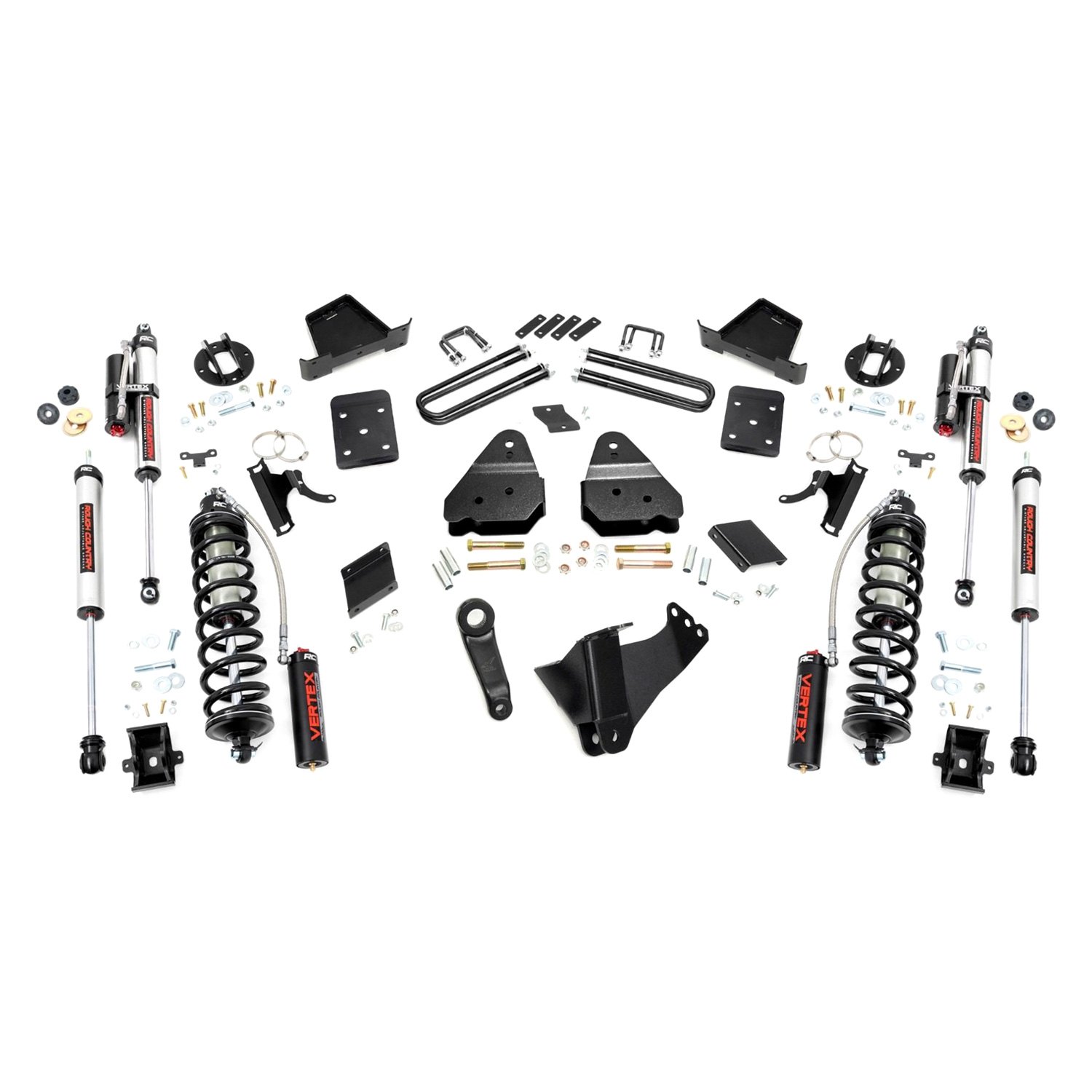 Rough Country® 53358 - 6" Coilover Conversion Front and Rear Suspension ...