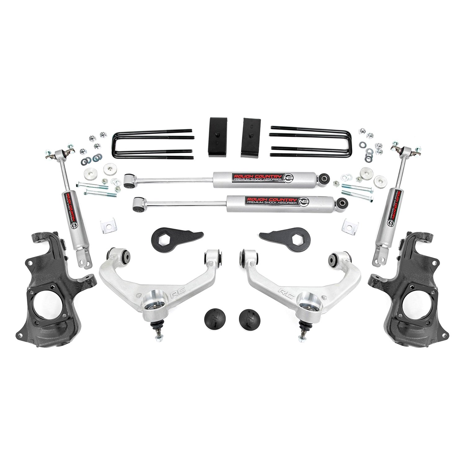 Rough Country® 95730 - 3.5" Knuckle Front and Rear Suspension Lift Kit