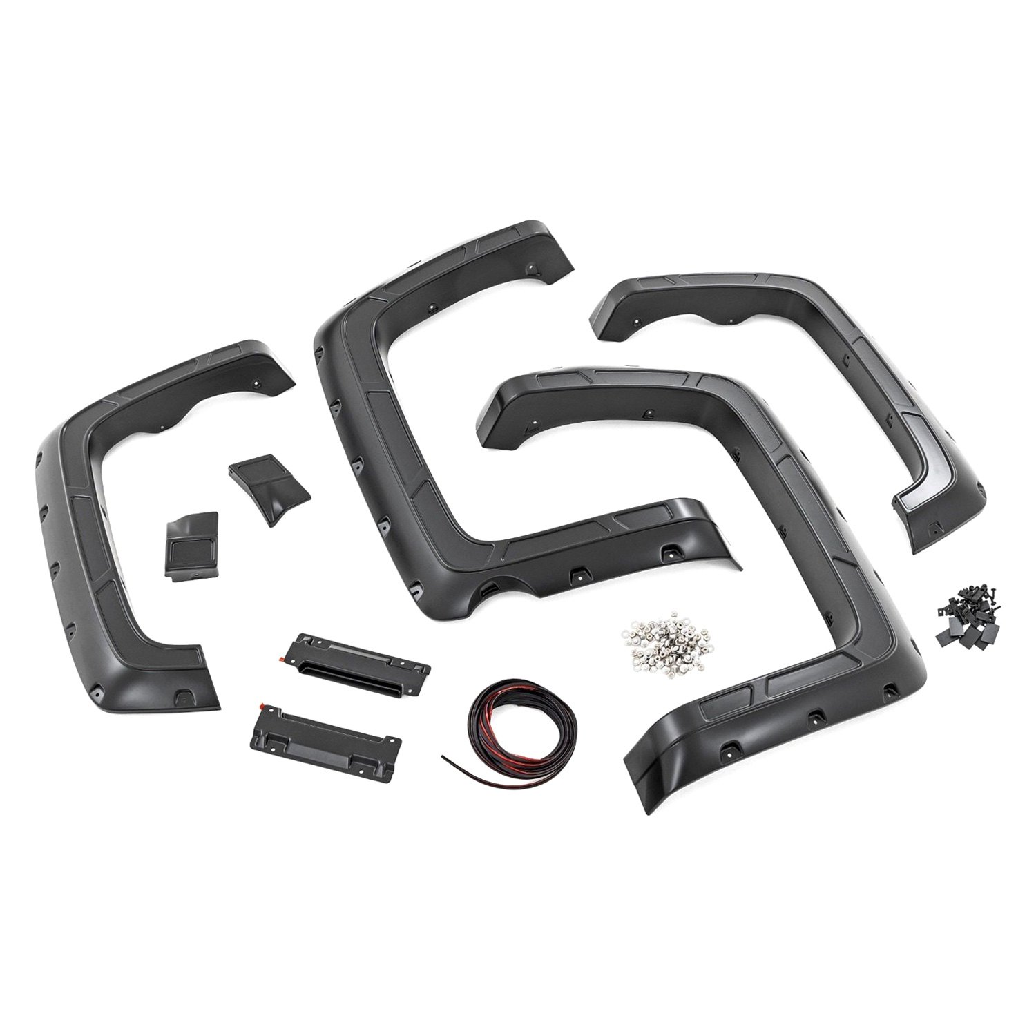 Rough Country® A-C11612 - Defender Flat Black UV Treated Thermoplastic ...