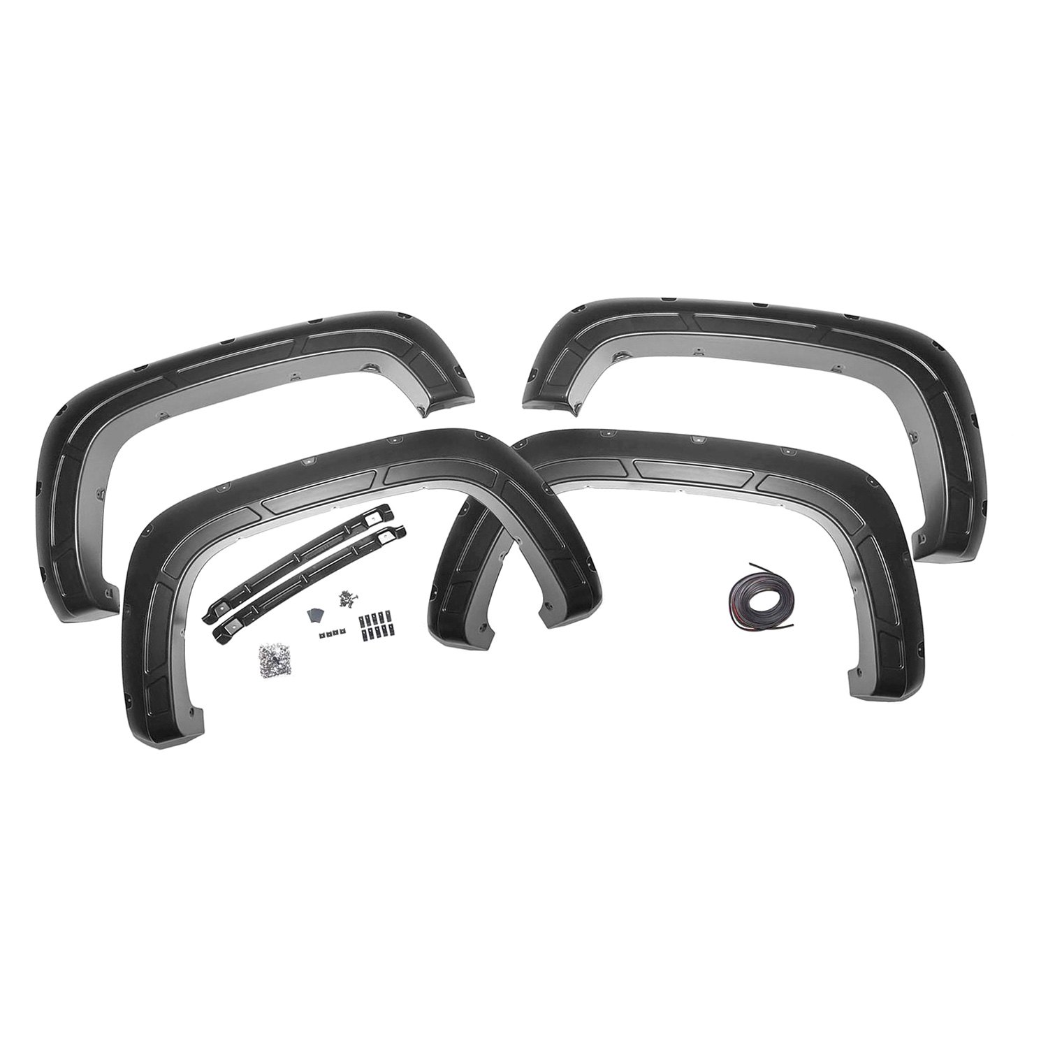 Rough Country® A-C12011 - Defender Flat Black UV Treated Thermoplastic ...