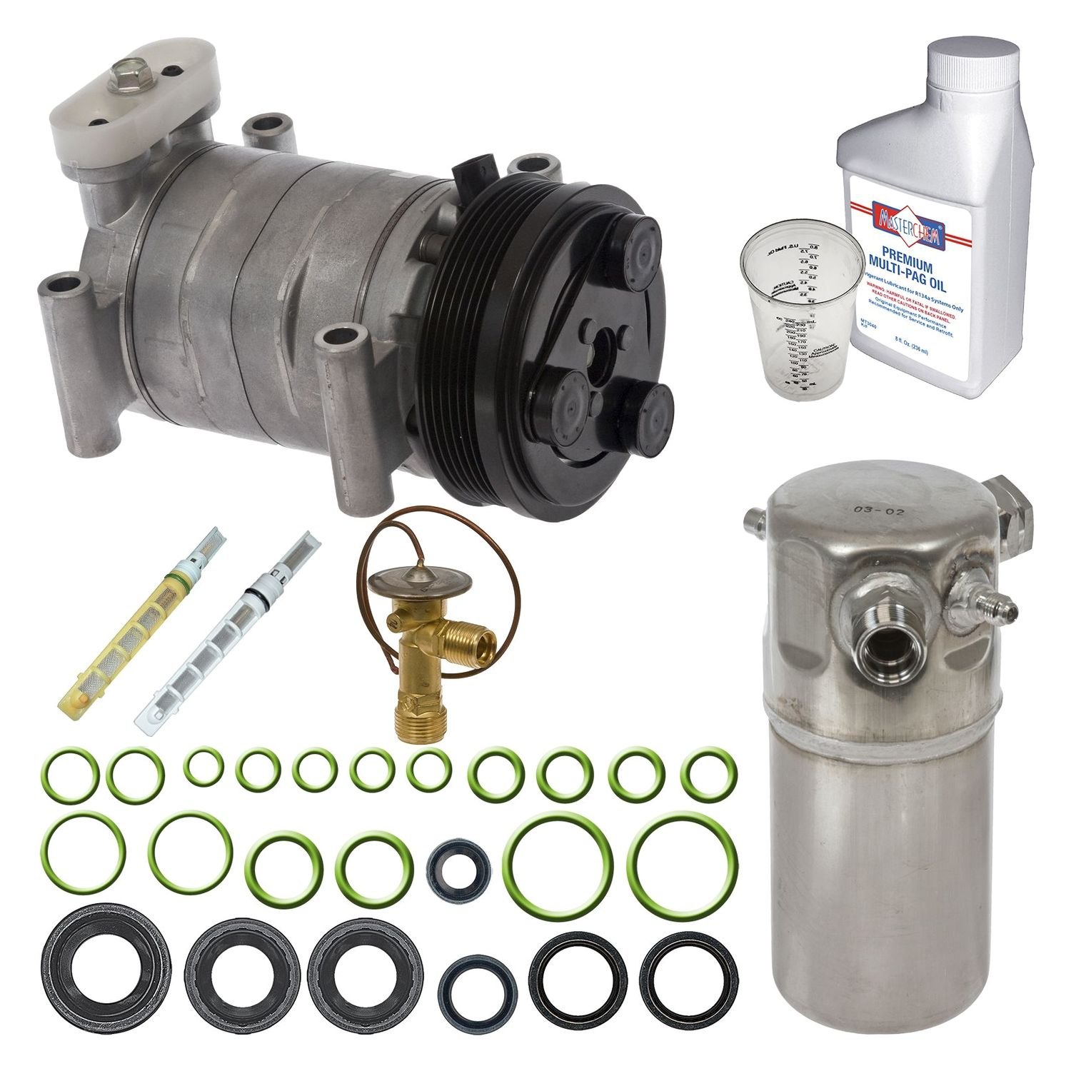 Santech® P96-23986 - A/C Compressor and Component Kit