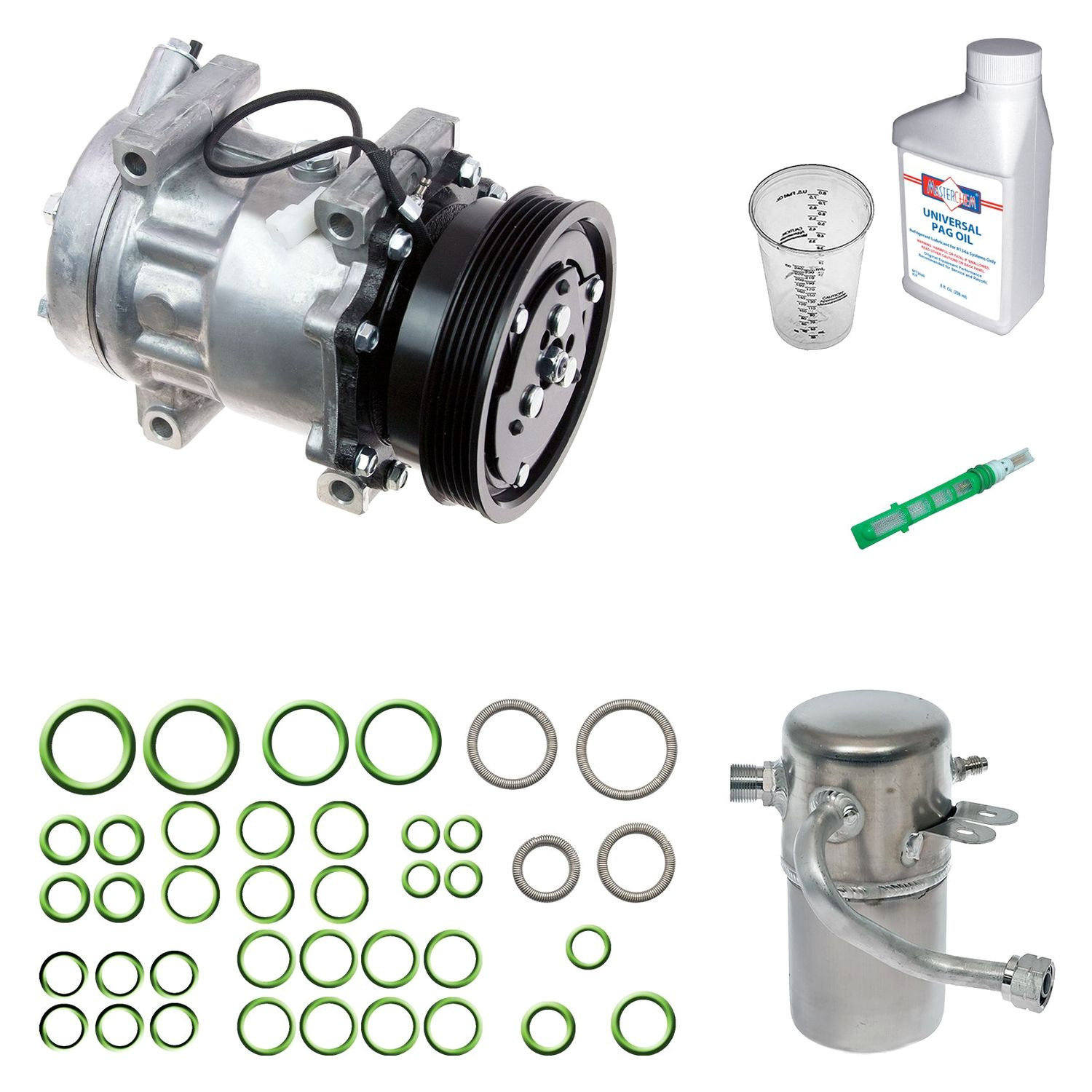 Santech® P96-40383 - A/C Compressor and Component Kit