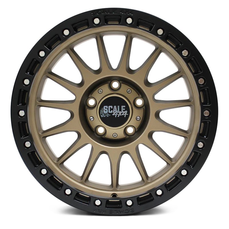 SCALE 4X4® S01 Wheels - Matte Bronze with Black Ring Rims