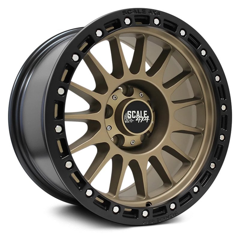 SCALE 4X4® S01 Wheels - Matte Bronze with Black Ring Rims - S01-7983 ...