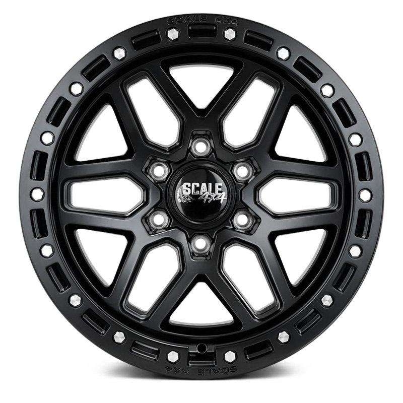 SCALE 4X4® S02 Wheels - Matte Black Rims