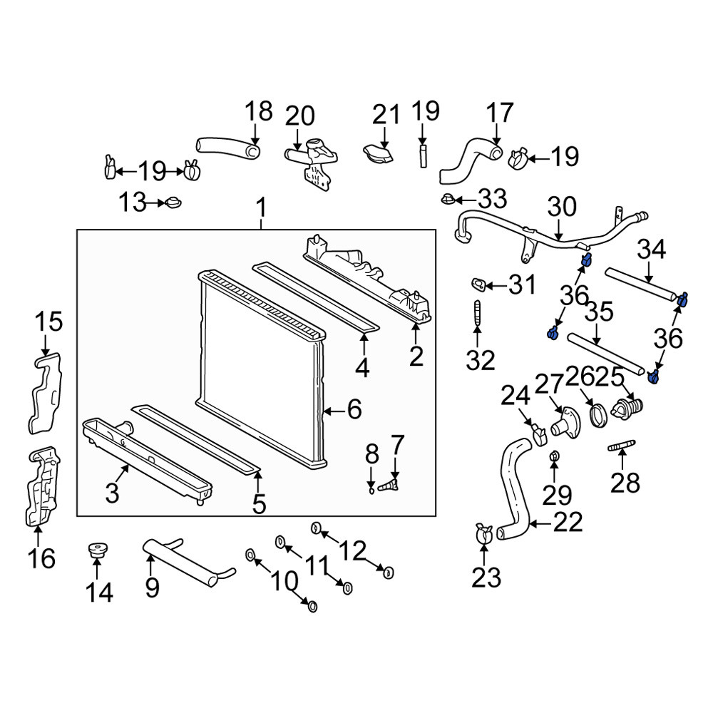 Scion OE 9613551300 - Radiator Hose Clamp