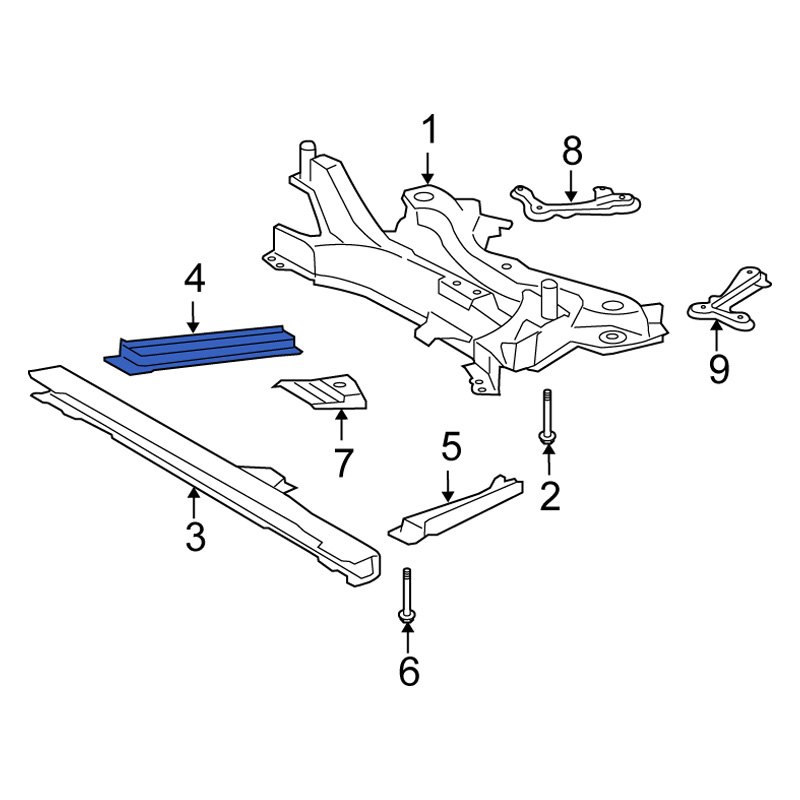 Scion OE 5110712010 - Right Suspension Subframe Reinforcement Bracket