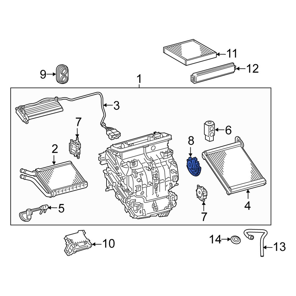Scion OE 8710602200 - HVAC Air Inlet Door Actuator