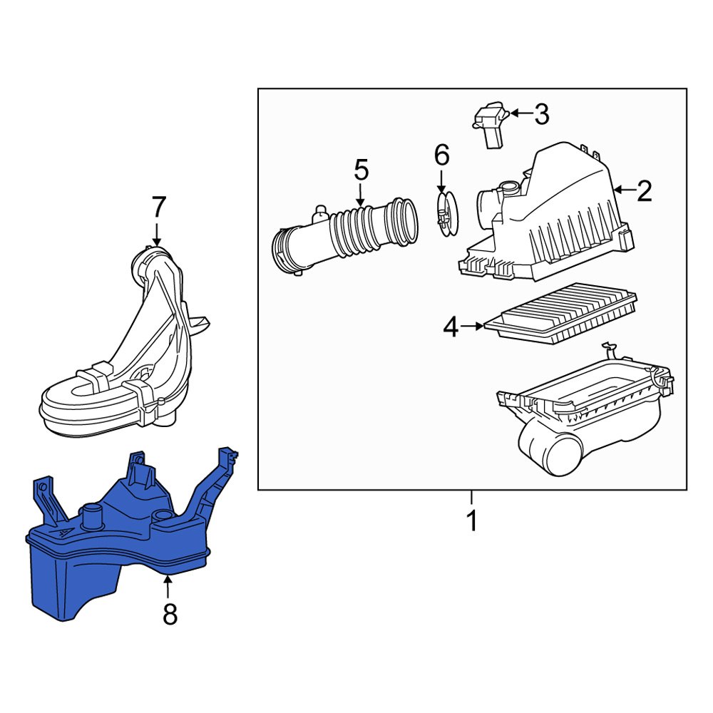 Scion OE 1789337060 - Engine Air Intake Resonator
