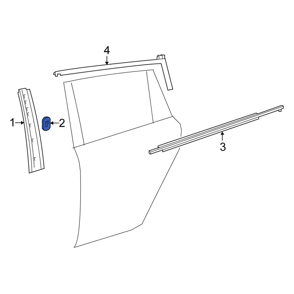 Scion OE 757920R010 - Door Applique Clip