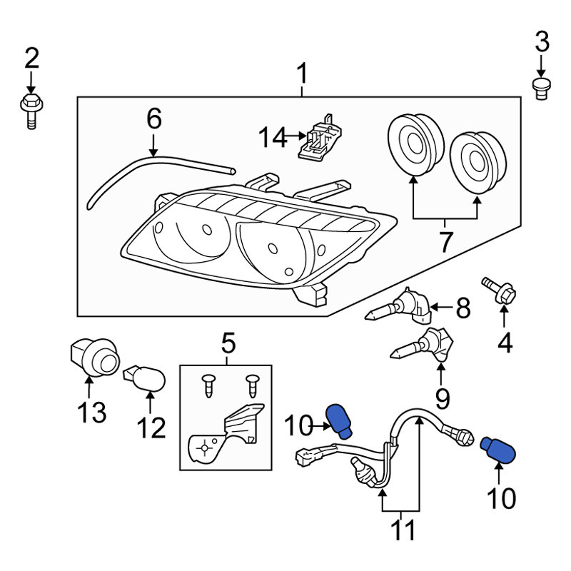 Scion OE 0023400192 - Map Light Bulb