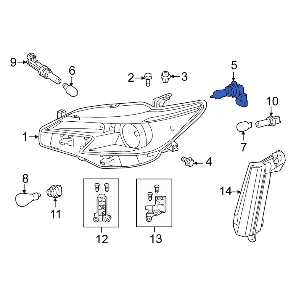 Scion OE 9098113091 - Front Headlight Bulb