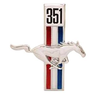 Scott Drake® C7ZZ-16228-W - Passenger Side 351 Running Horse Fender Emblem