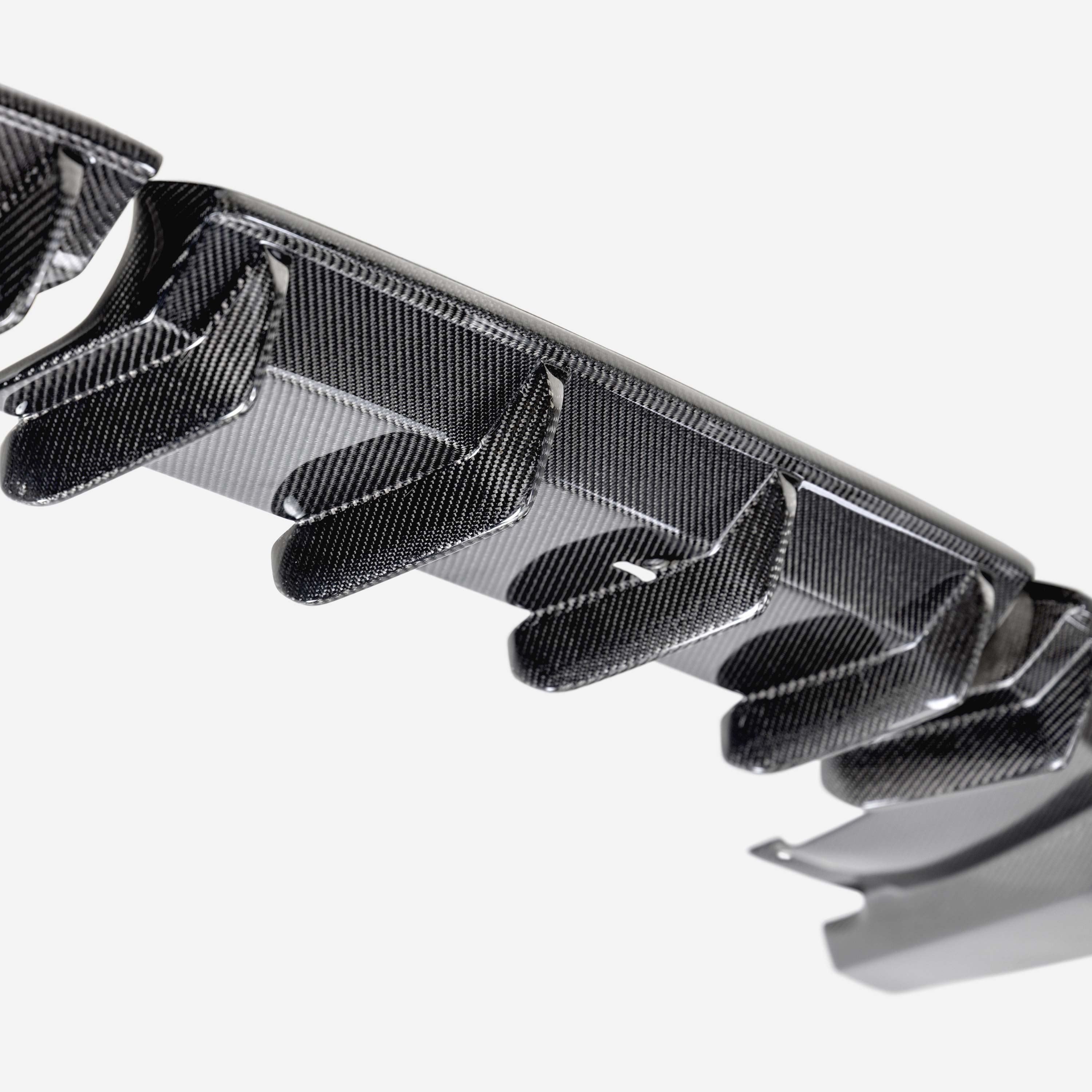 Seibon® RD22NSZ-MB - MB-Style Gloss Carbon Fiber Rear Diffuser