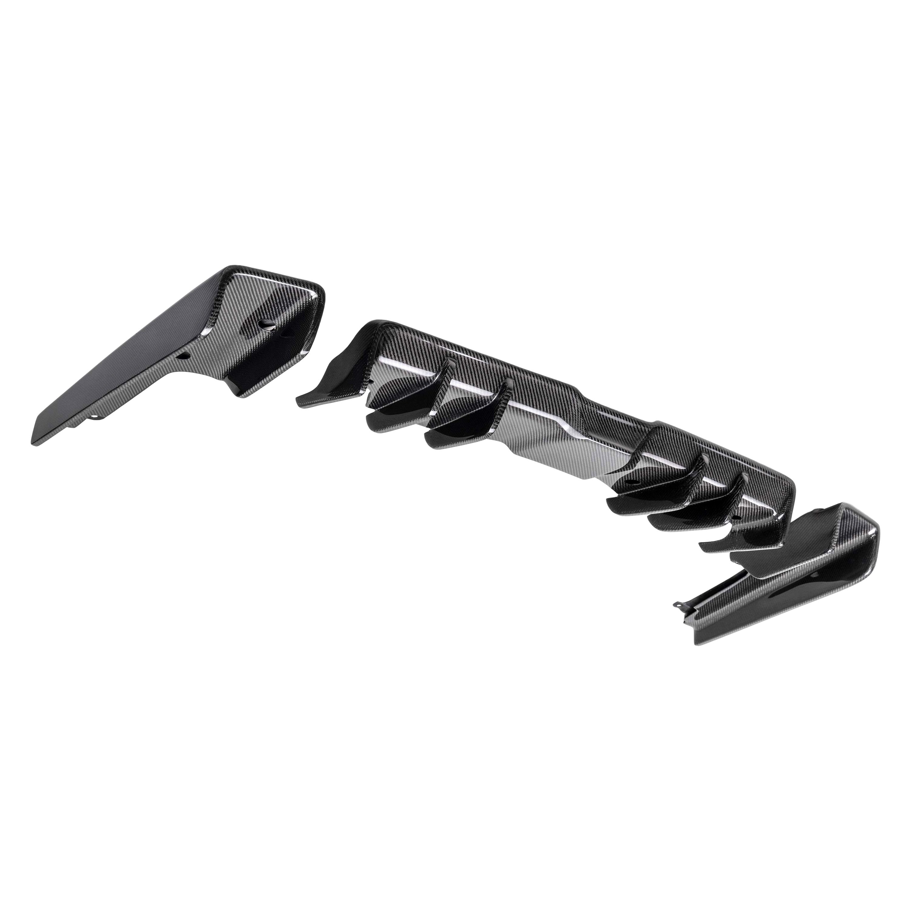 Seibon® RD22SBIMP-MB - MB-Style Gloss Carbon Fiber Rear Diffuser