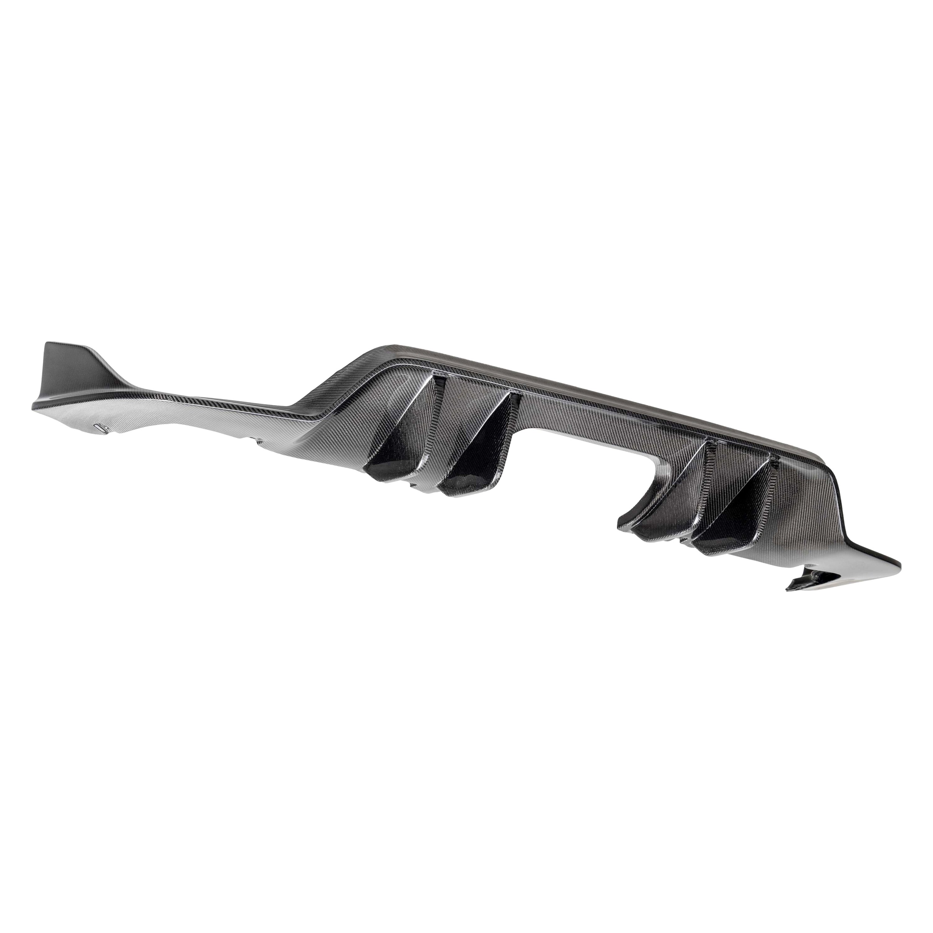 Seibon® RD23HDCVR-MB - MB-Style Gloss Carbon Fiber Rear Diffuser
