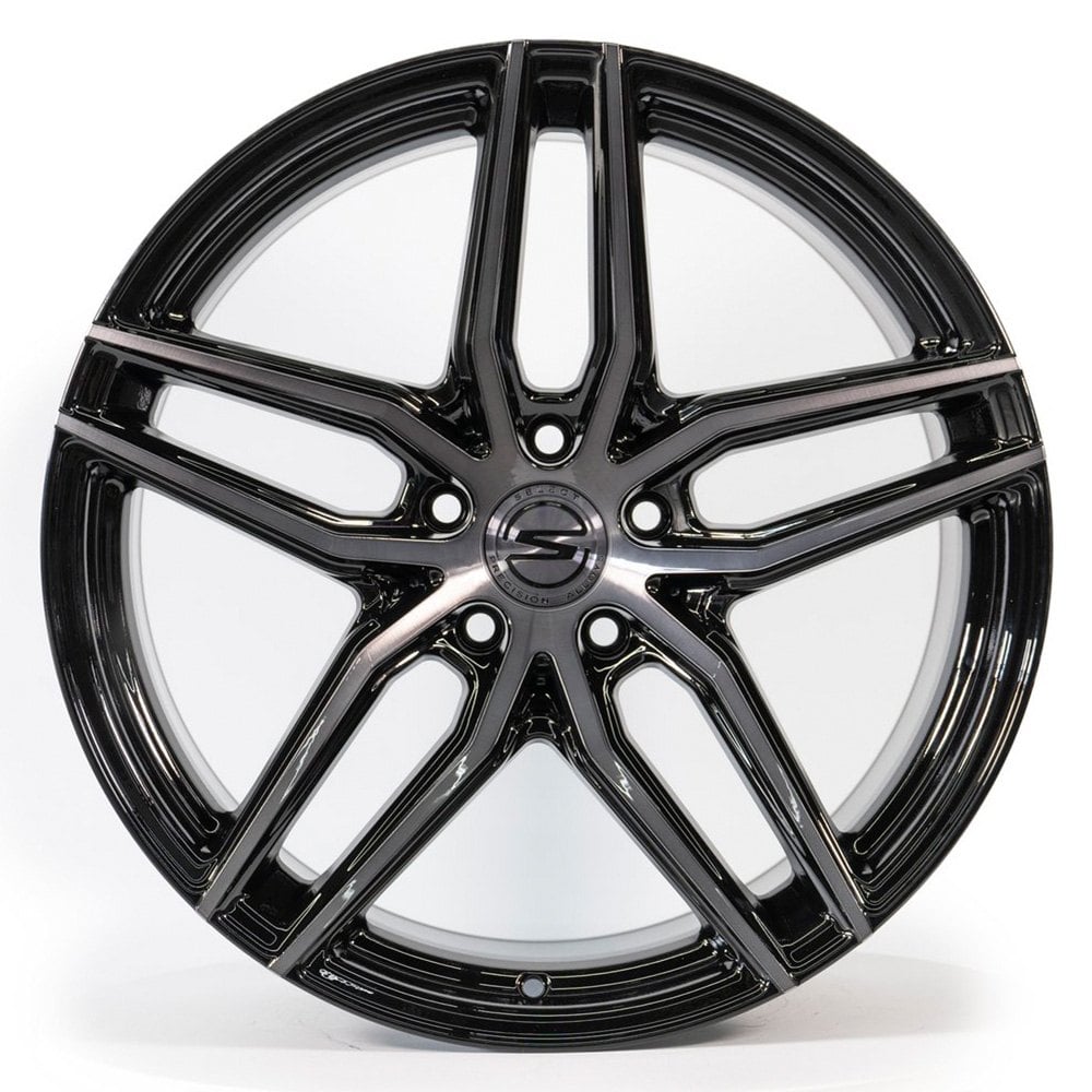 SELECT PRECISION ALLOYS® SHADOW Wheels - Gloss Black with Brushed DDT ...