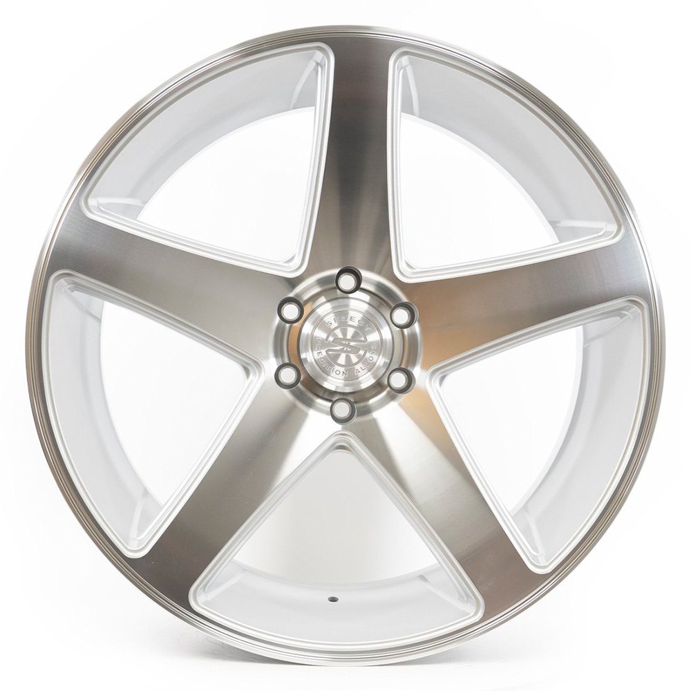 SELECT PRECISION ALLOYS® SPECTRUM Wheels - Gloss Silver with Machined ...