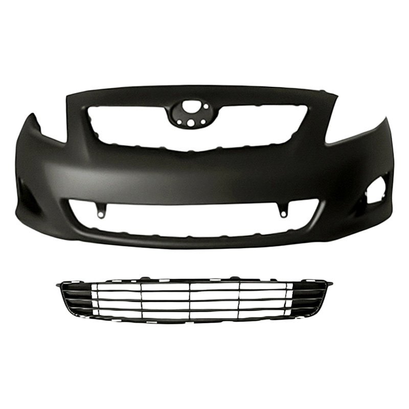 Sherman® BNDL-228736 - 2-Piece (Front Bumper Cover, Front Bumper Grille ...