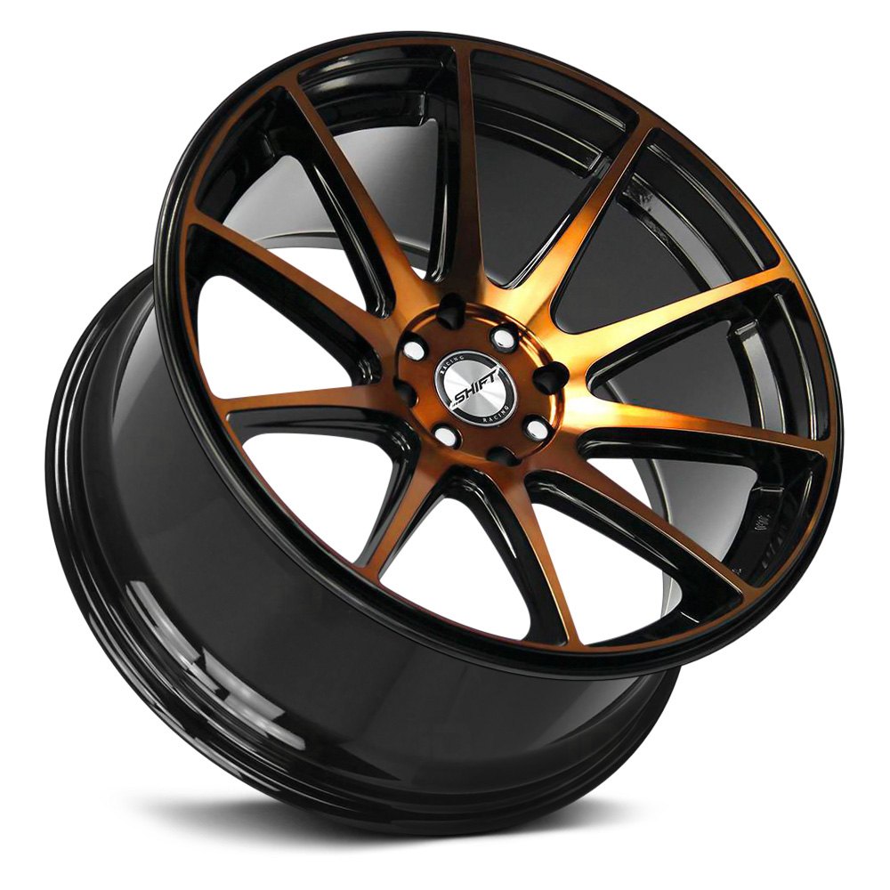 SHIFT WHEELS® GEAR Wheels - Black with Machined Bronze Face Rims