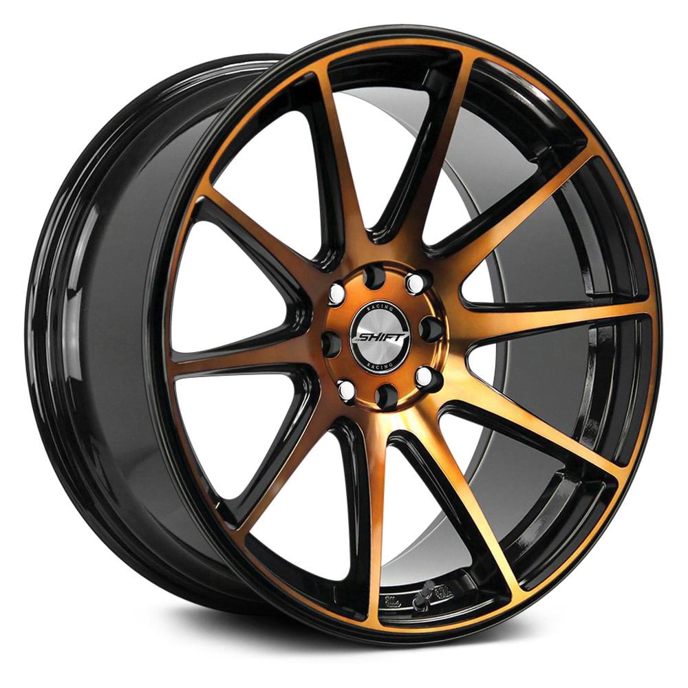 SHIFT WHEELS® GEAR Wheels - Black with Machined Bronze Face Rims ...