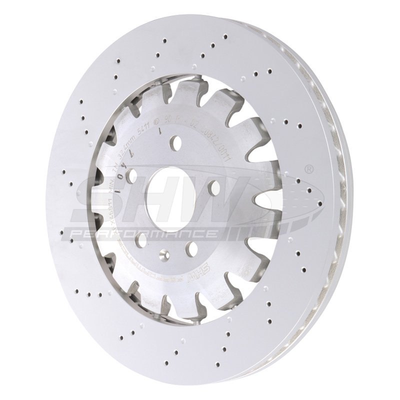 SHW Performance® AFX45511 - Drilled Front Brake Rotor