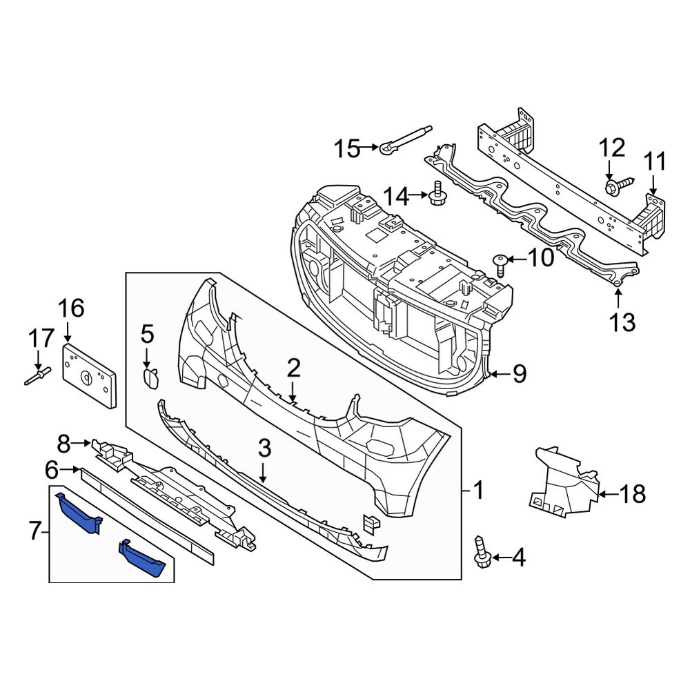 Smart OE 4538852500 - Front Outer Spoiler