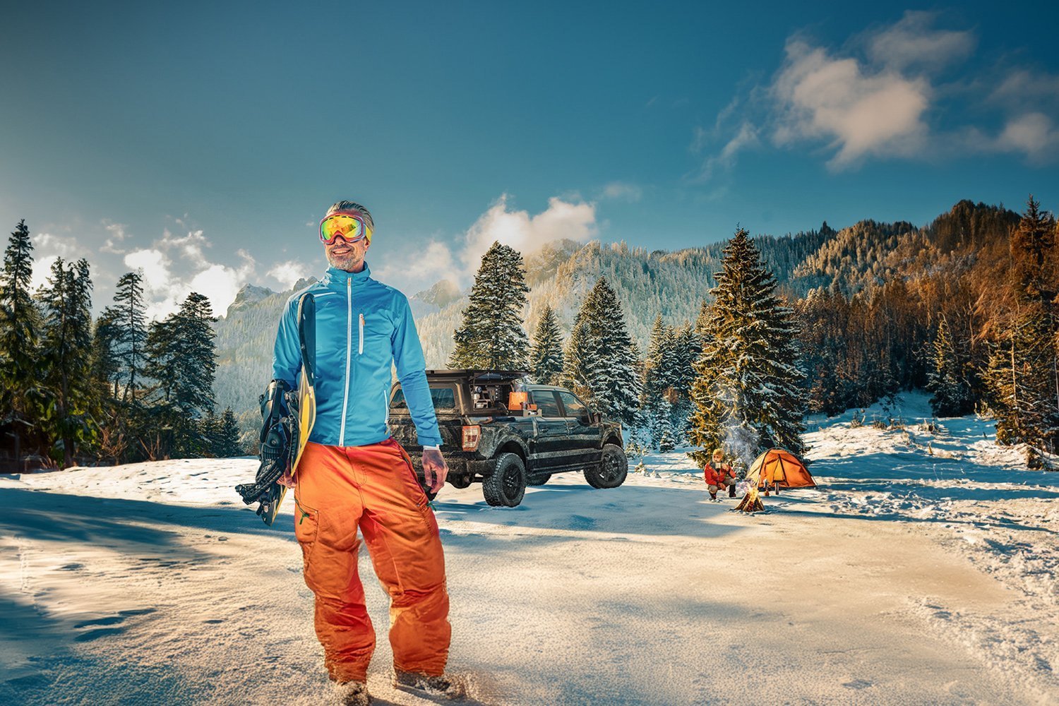 SmartCap® EA1003-MB-R - EVO Adventure Series Truck Bed Cap Roof Panel