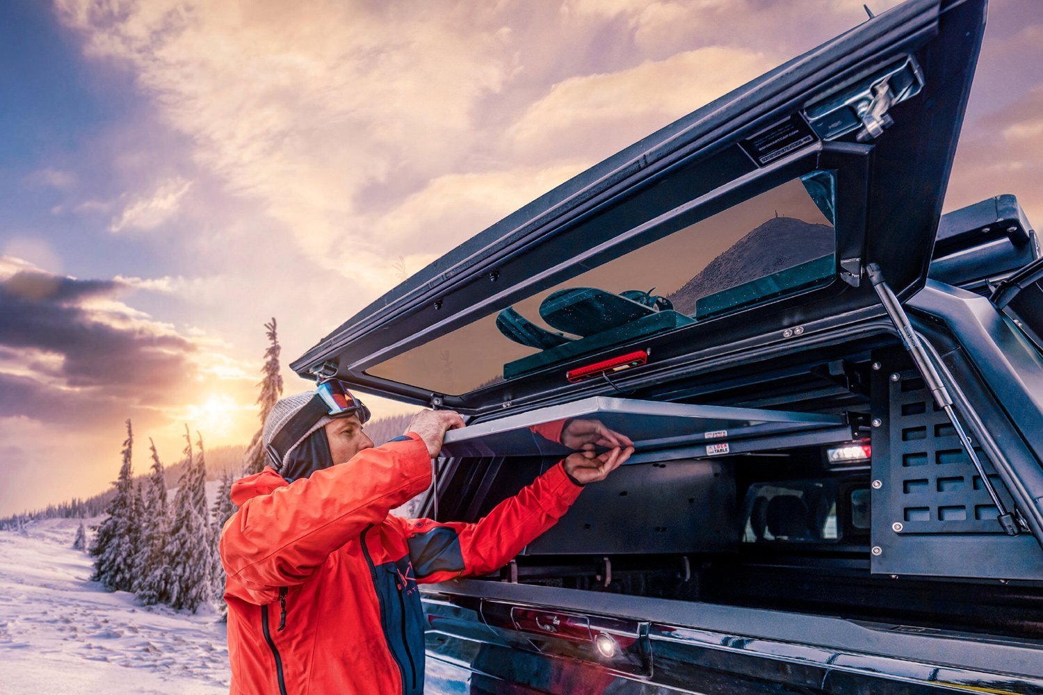 SmartCap® EA1301-MB-R - EVO Adventure Series Truck Bed Cap Roof Panel