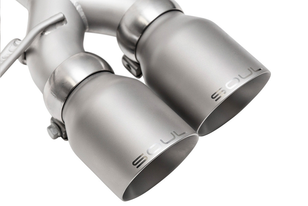Soul Performance® POR.MAC3.MB.SLT - Stainless Steel Resonated Muffler ...