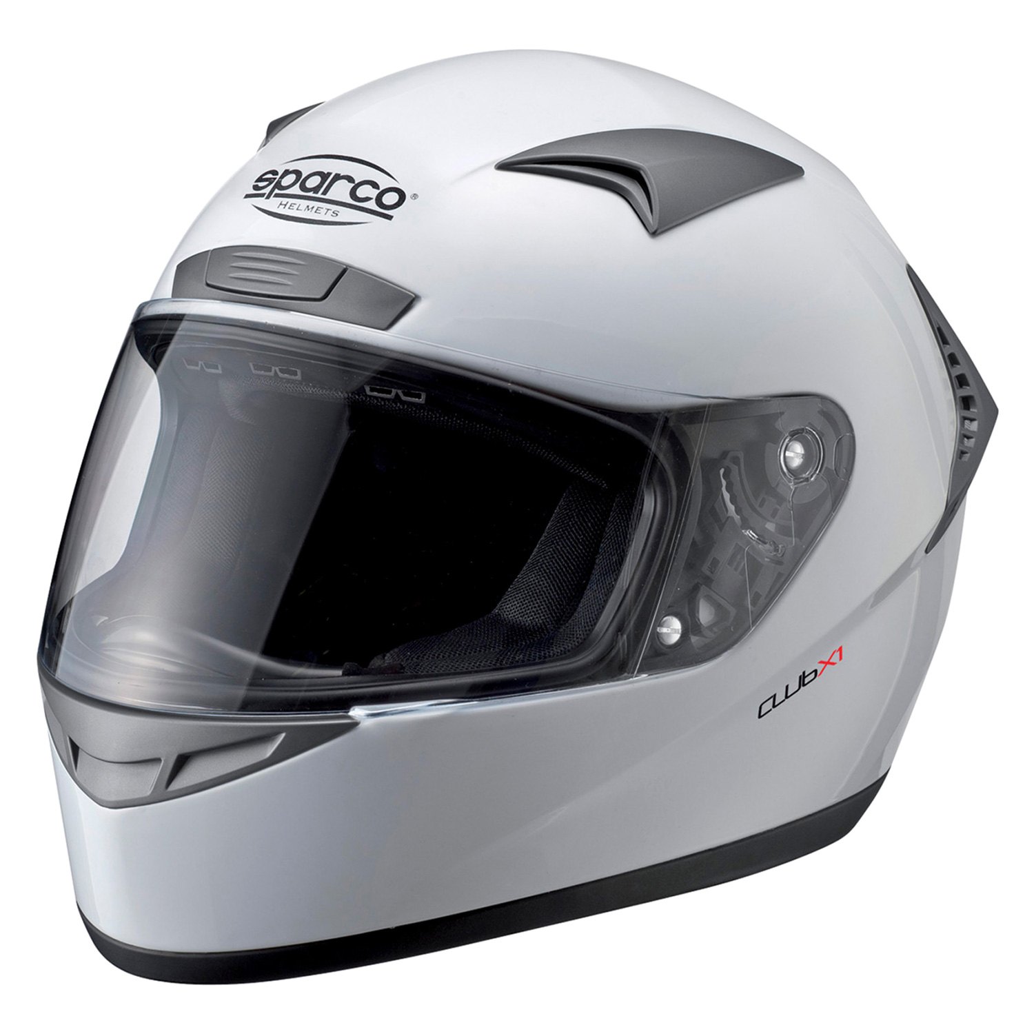 Sparco® 003319DOT3L - Club X1-DOT Series White Large Kart Indoor Helmet