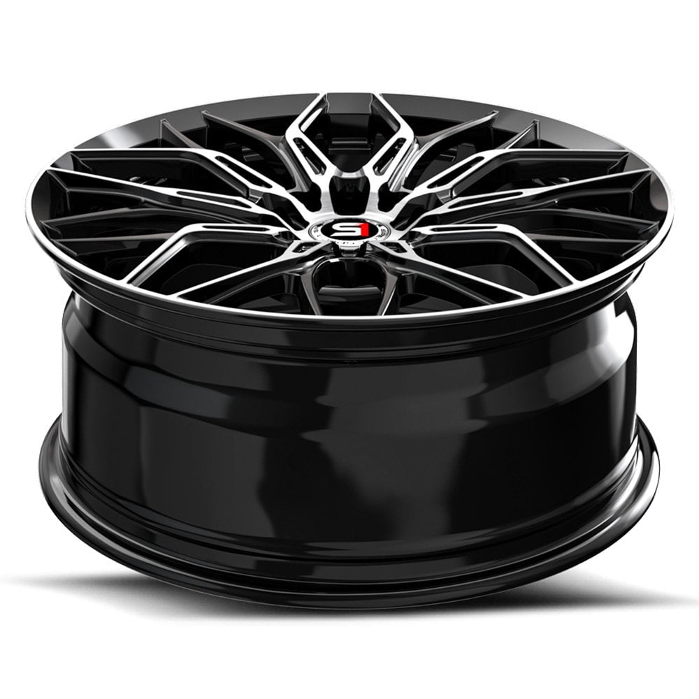 SPEC-1® SP-57 Wheels - Gloss Black with Machined Face Rims