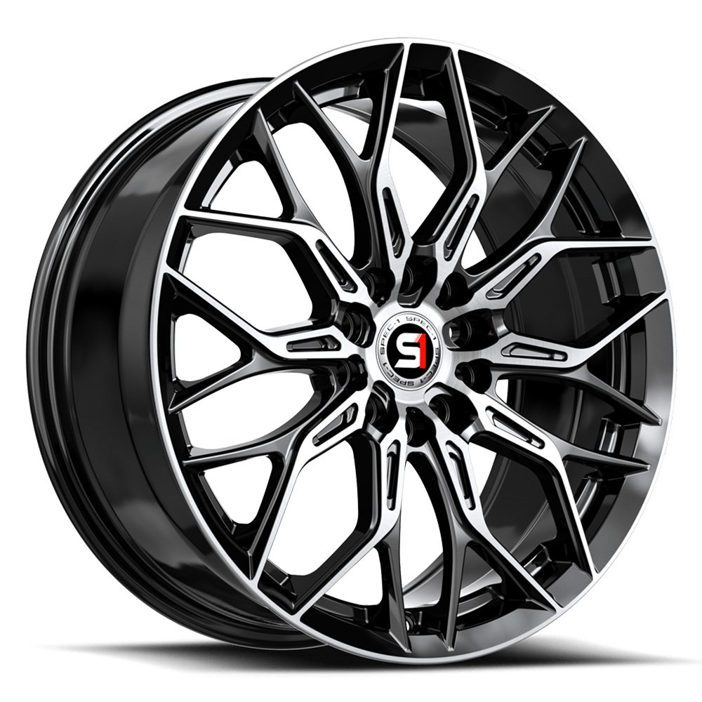 SPEC-1® SP-57 Wheels - Gloss Black with Machined Face Rims