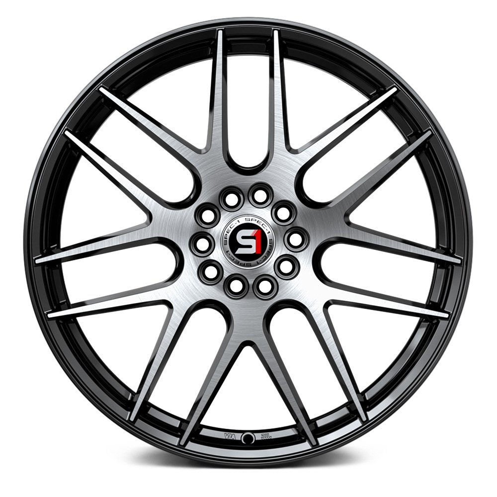 SPEC-1® SP-65 Wheels - Gloss Black with Machined Face Rims - SP ...