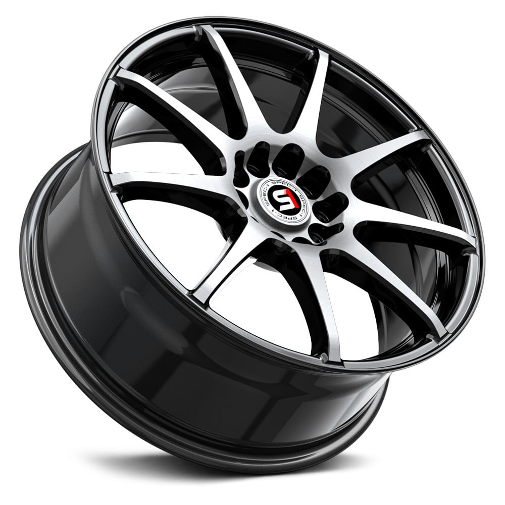 SPEC-1® SP-67 Wheels - Gloss Black with Machined Face Rims