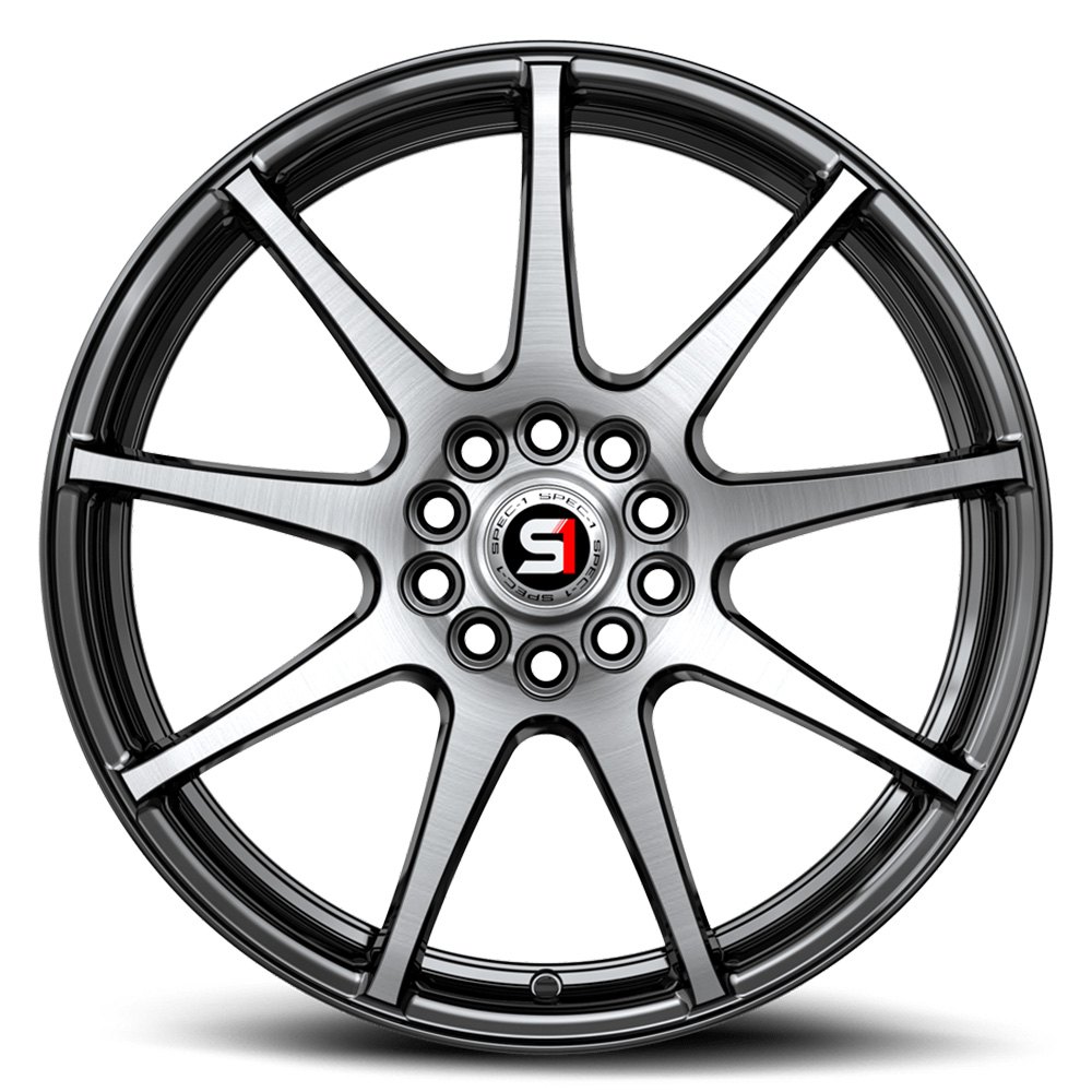 SPEC-1® SP-67 Wheels - Gloss Black with Machined Face Rims